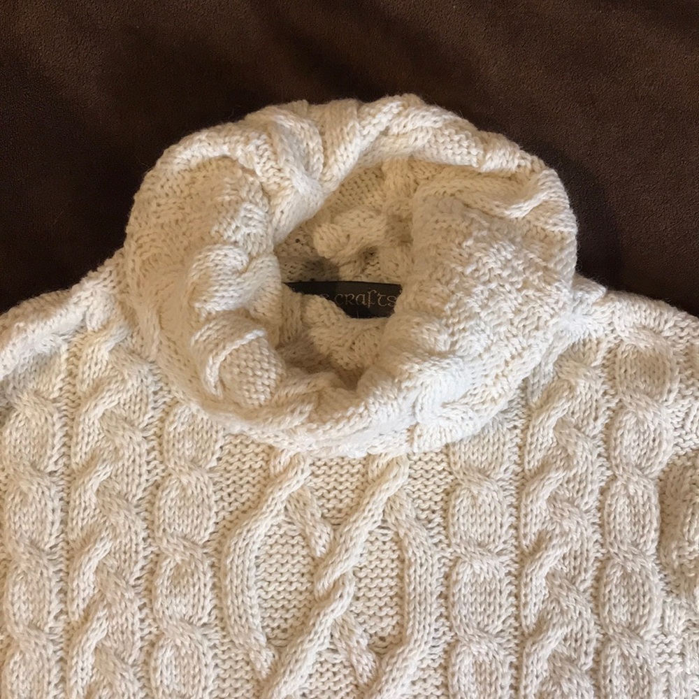 Inis Crafts 100% Merino Wool Small Ireland Sweater - Gem